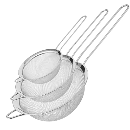 Hamilton Beach Fine Mesh Strainer - Stainless Steel Fine Mesh Sieve ...