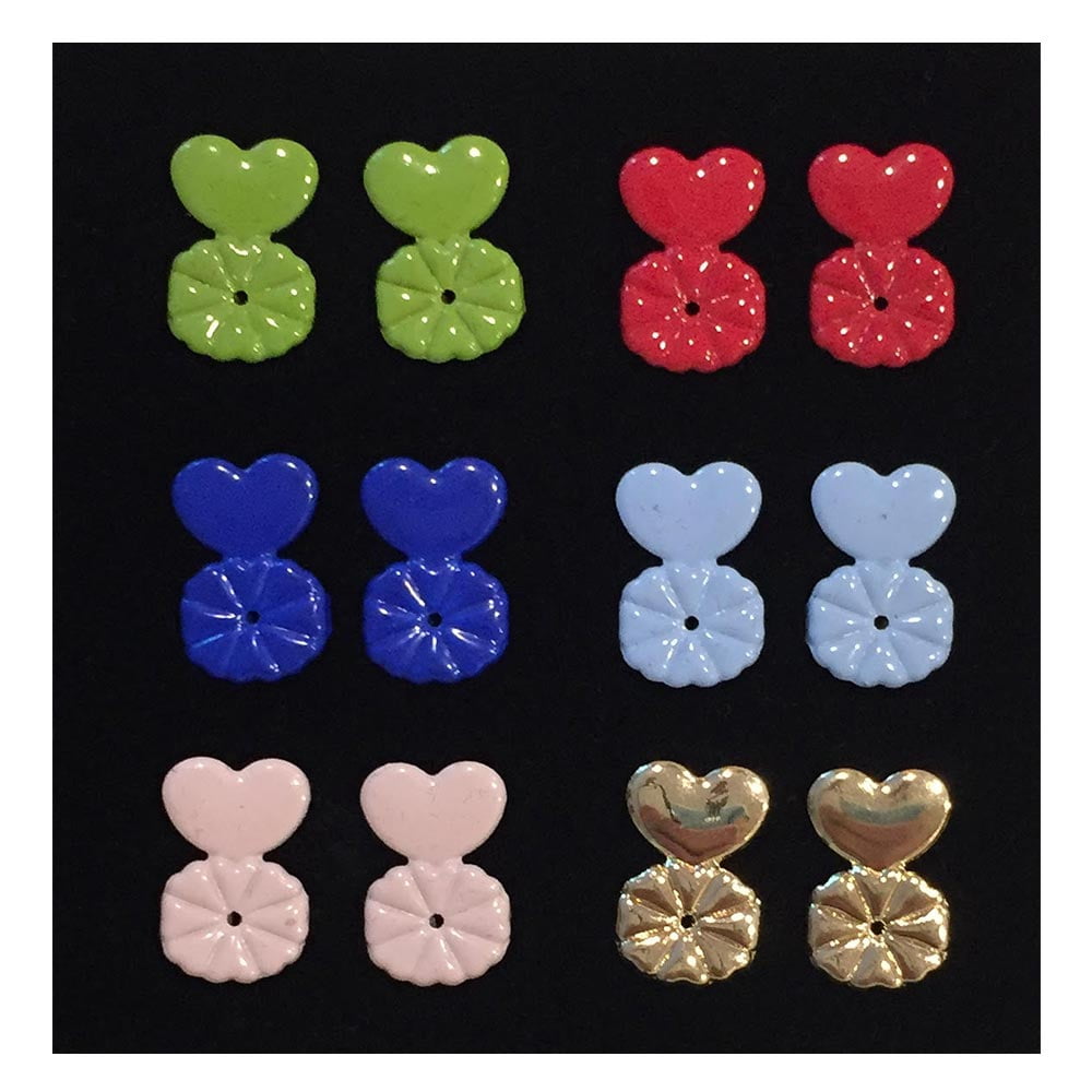 Earring Lifts 6 Pair Multi Color Magic Earring Back Support Stop ...