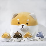 Manviss Shiba Inu Stuffed Animal Doll, 15 in Plush Toy with 4 Cute ...