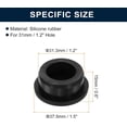 6Pcs Black Plug Holes, Waterproof Rubber Button Plug for 31mm / 1.2 ...