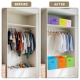 12-Pack 11" Fabric Storage Cubes, Square Collapsible Bins with Handles ...