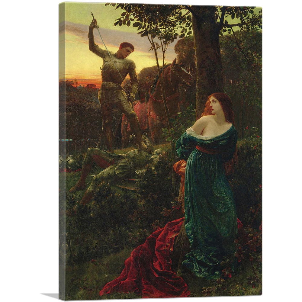 ARTCANVAS Chivalry 1885 Canvas Art Print by Frank Dicksee - Size: 26" x ...