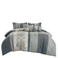 Hgmart 7 Piece Luxury Bedding Comforter Set King Size Gray Kubria
