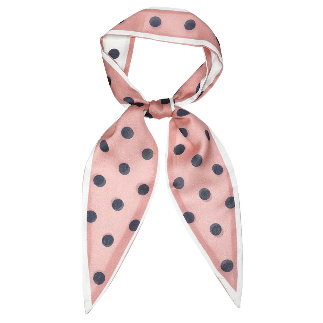 Chic Polka Dot Women Neckerchief Skinny Scarves Hair Tie Ribbon For Bag