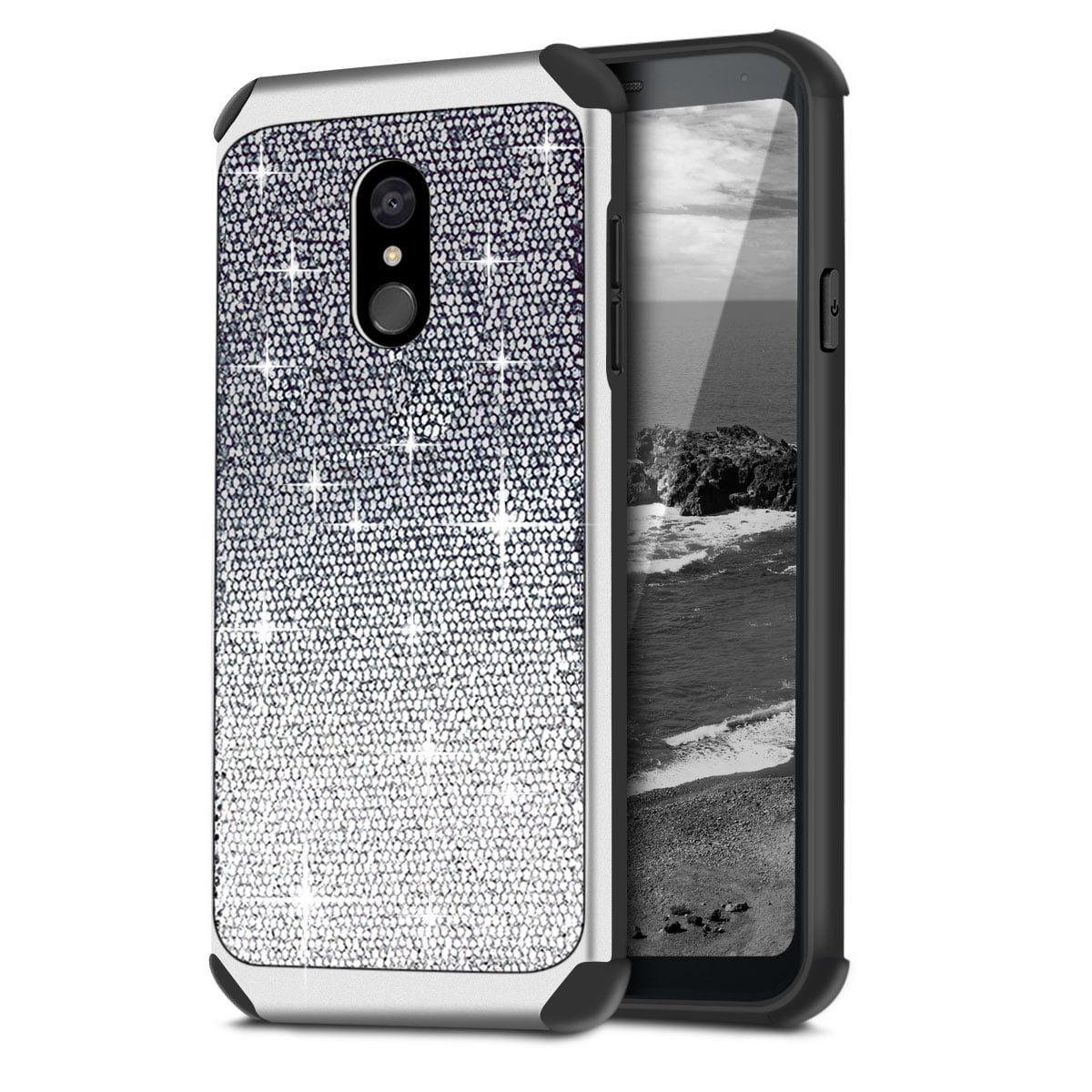 LG Q7 / Q7a Case, Cellularvilla Hybrid Shiny Sparkle Luxury Glitter ...