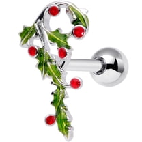 Body Candy 16G Christmas Cartilage Earring-316L Stainless Steel Winter ...