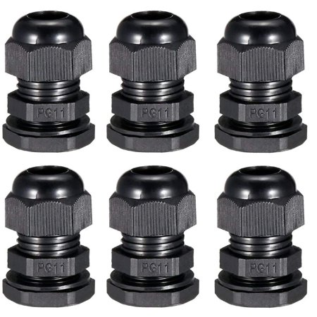 YXQ 6Pcs PG11 Waterproof Cable Gland Joints For 5-10mm Cable Adjustable ...
