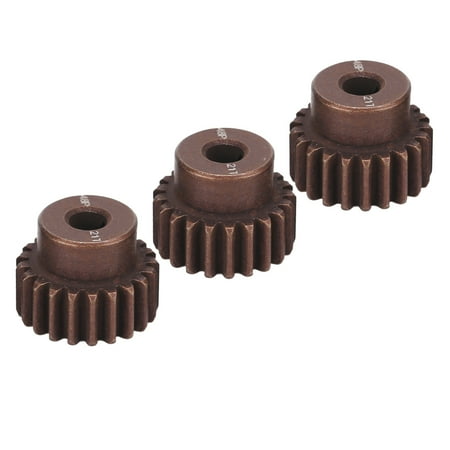 Gupbes 3pcs RC 3.175mm 48DP 21T Steel Pinion Gear Set For 1/10 RC Car ...