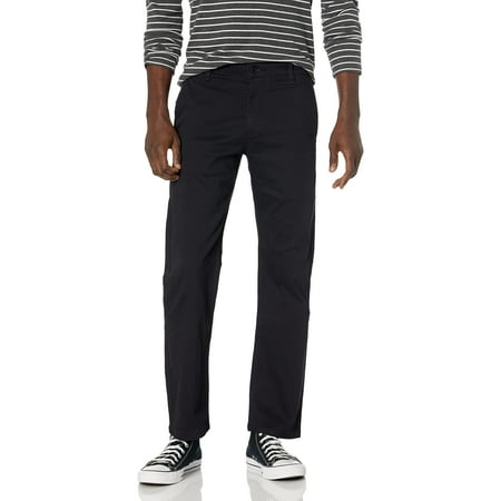 Dockers Men's Easy Khaki Relaxed Fit Pants D4, Black (Stretch), 33W x ...
