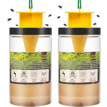 4 Pack Ranch Fly Traps - Stable Fly Traps with Bait-Tray Fly Catcher ...