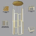 ZHLWIN Modern Kitchen Island Dimmable Pendant Light Fixture, Gold 152W ...