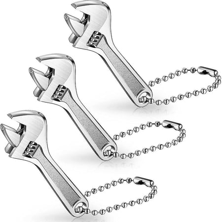 Adjustable Spanner Mini Nut Wrench Shifting Wrench With Chain | Walmart ...