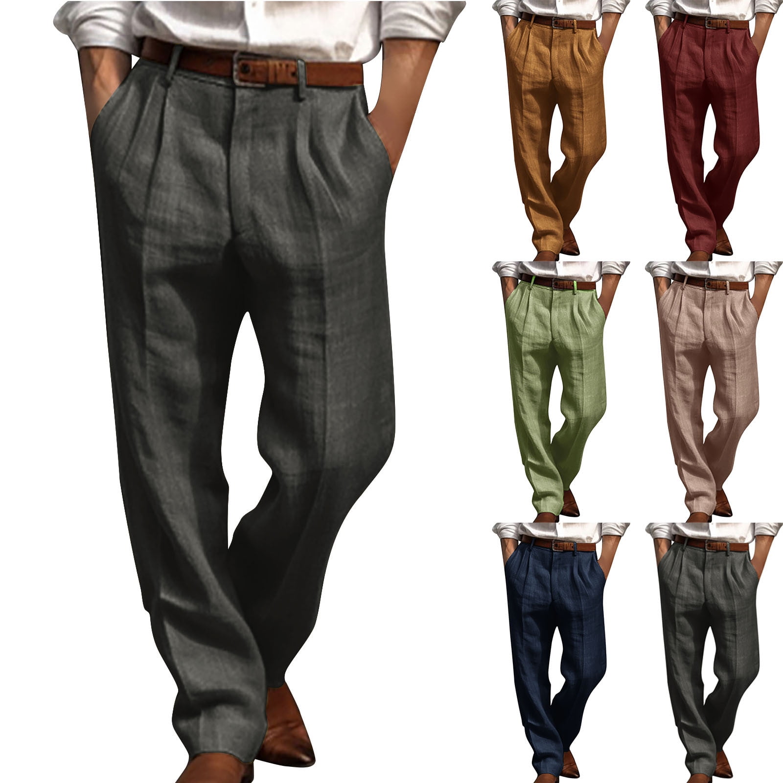 Click here for Qatainlav Mens Pants Fall Fashion Straight Wide Le... prices