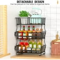 OKENTEN 5 Tier Stackable Fruit Vegetable Storage Basket for Kitchen ...