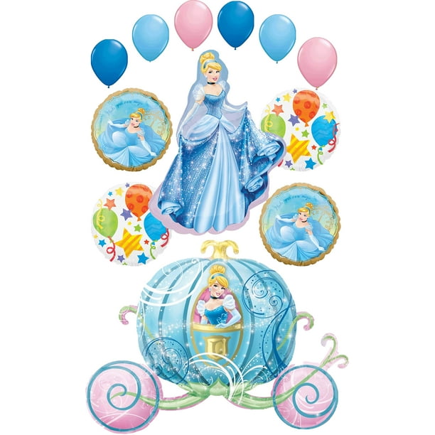Cinderella Party Supplies Princess and Carriage Birthday Balloon ...