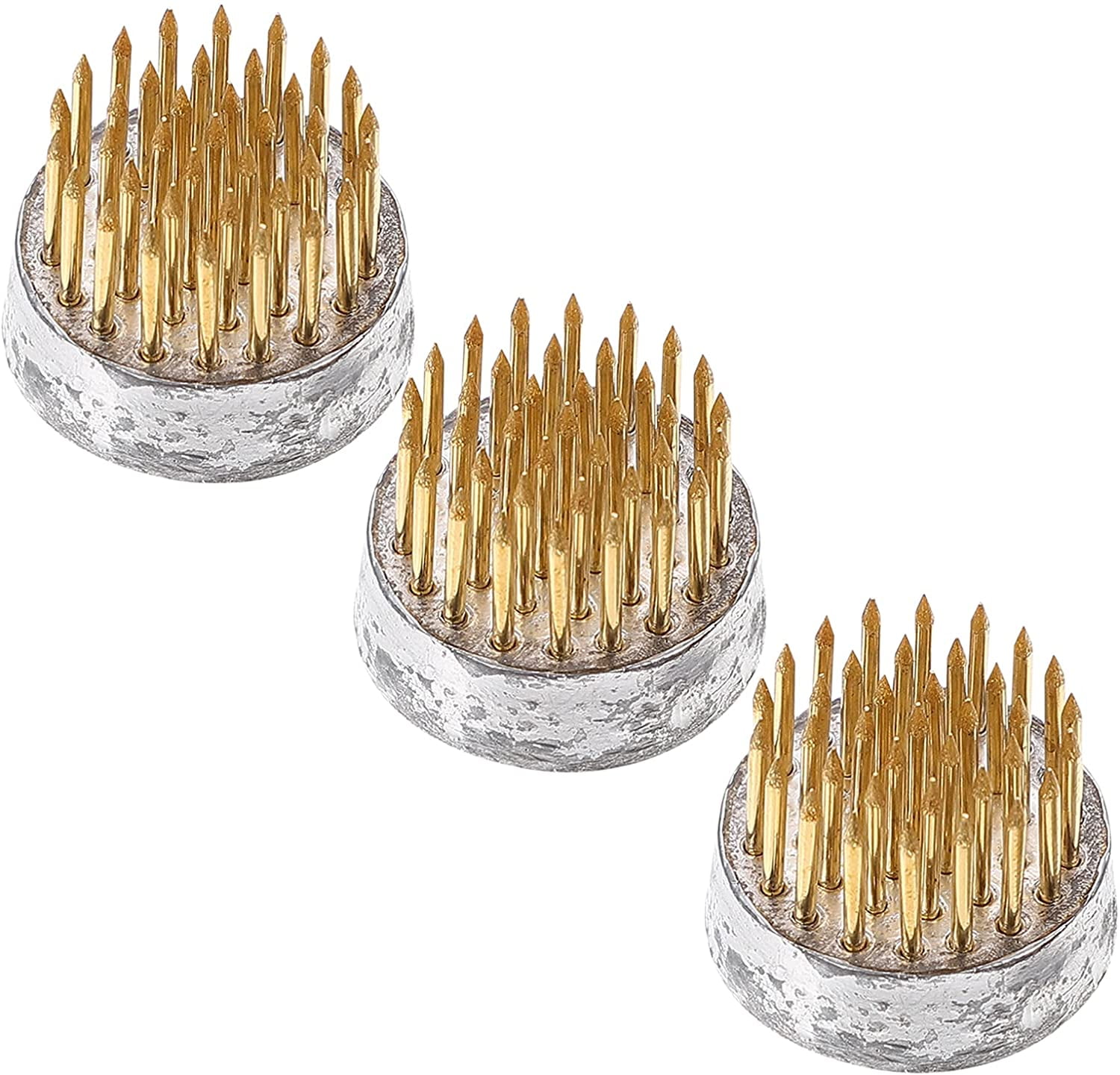 3PCS Flower Frog Japanese Kenzan Ikebana Flower Arranger Flower Fixed Tools Floral Arrangement ...