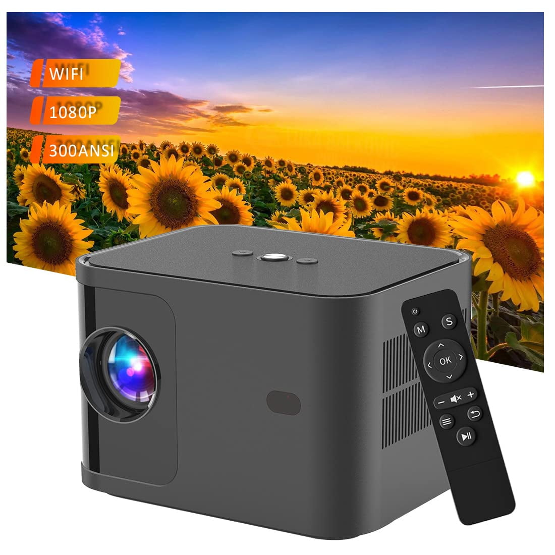 Proyector PONER SAUND H89 WiFi 1080P 300ANSI 30-150" | Walmart en línea