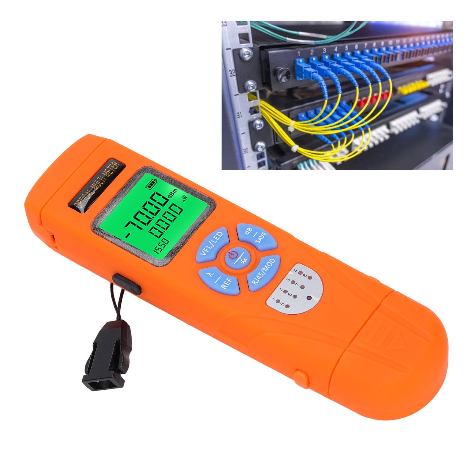 Optical Fiber Power Meter, -50 To +26dBm Fiber Optic Tester Standard 2 ...