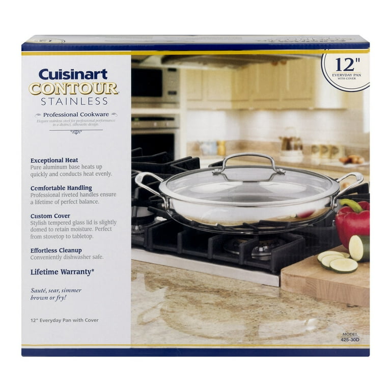 Cuisinart Contour Stainless 12-Inch Everyday Pan With Glass, 58% OFF Cuisinart Contour Stainless 12-Inch Everyday Pan With Glass, 58% OFF
