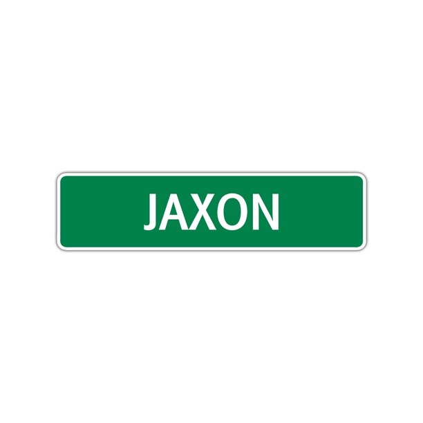 Jaxon Boys Children Name Letter Printed Label Wall Plaque Decoration ...