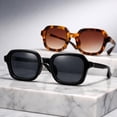 2 Pack Square Sunglasses Women Men Fashion Thick Frame Retro Style ...