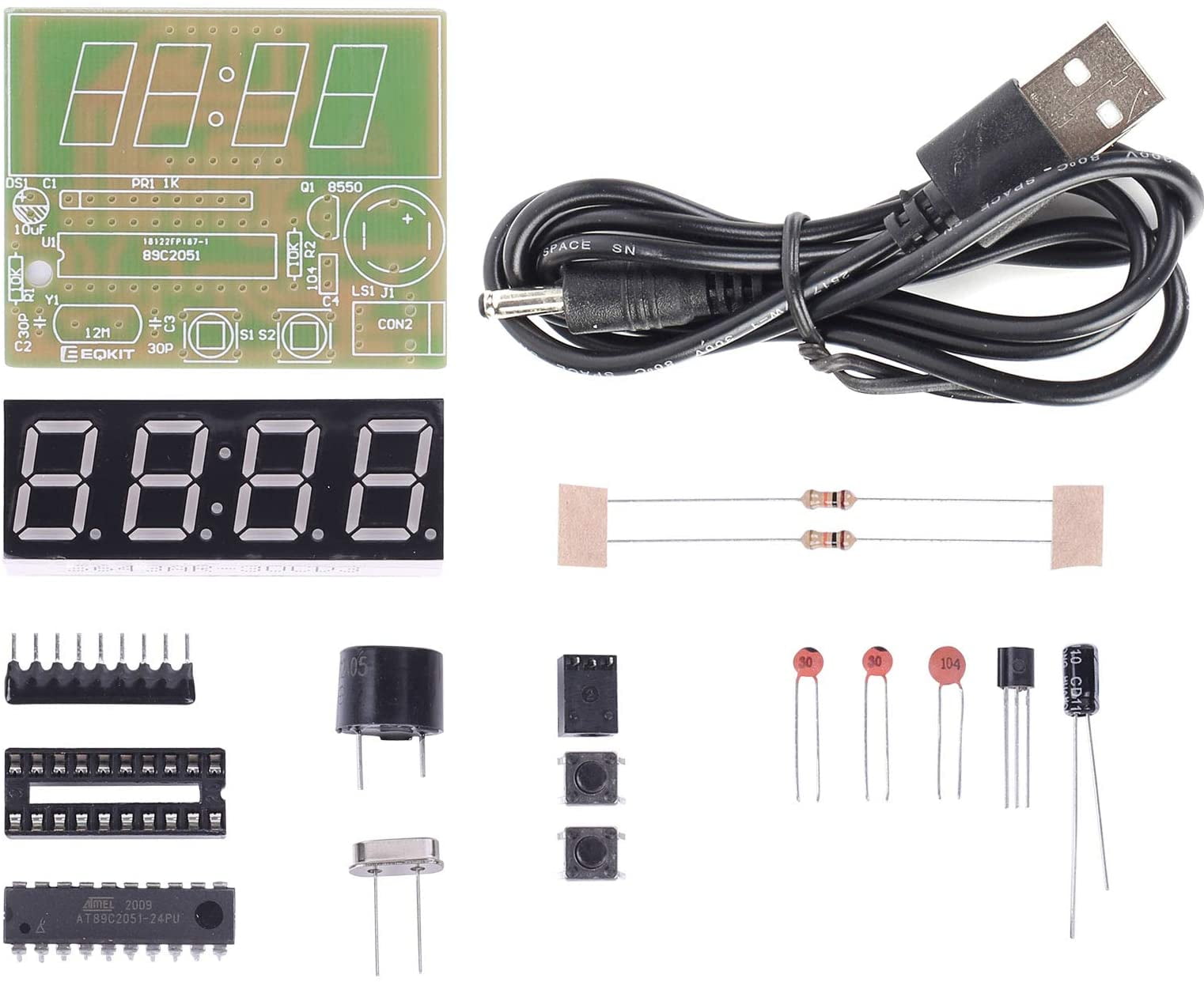 4-bit Digital Clock Soldering DIY Practice Kits for School Science ...