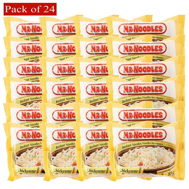 Mr. Noodles Chicken Flavour Instant Noodles, 85g (Pack of 24) - Walmart.ca