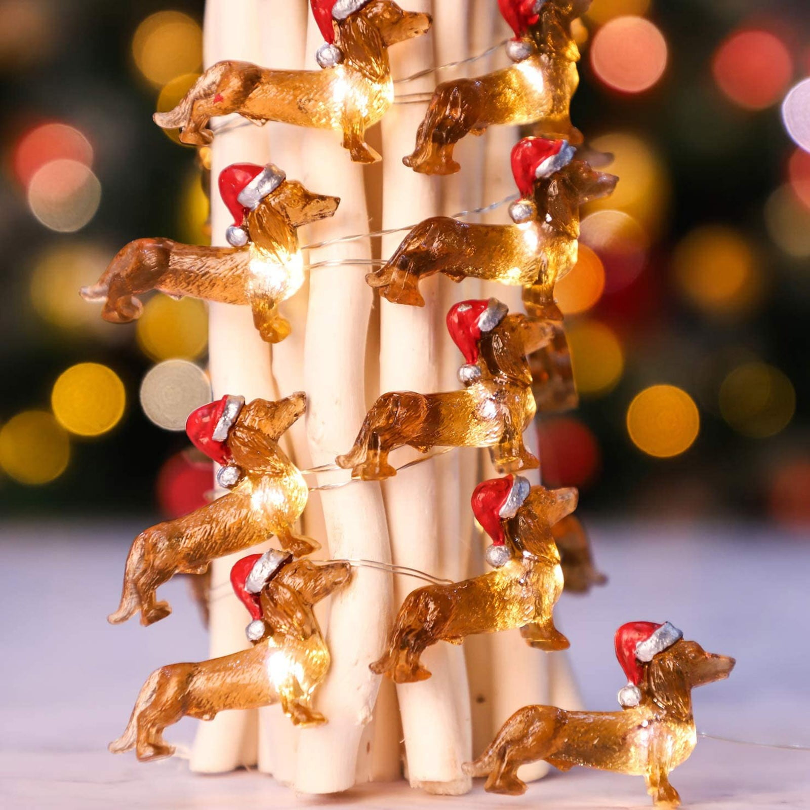 Puppy String Lights LED Battery Operated And Powered Fairy Lights Pet ...