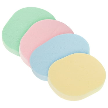 6pcs Facial Sponge Exfoliating Face Scrubber Natural Cosmetic Spa ...