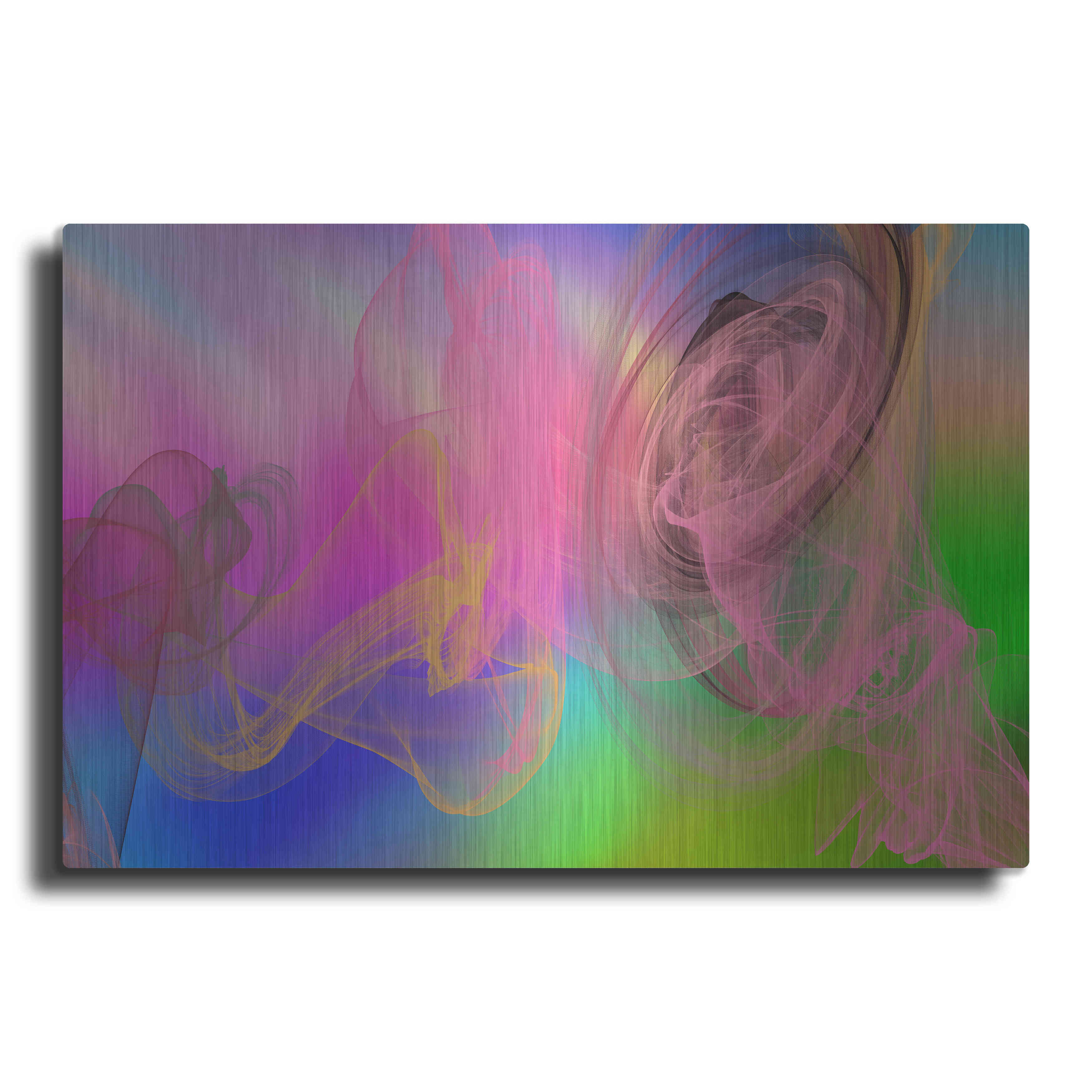 Luxe Metal Art 'Color In The Lines 5' by Irena Orlov Metal Wall Art, 36 ...