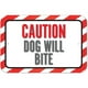 Caution Dog Will Bite Sign - Walmart.com