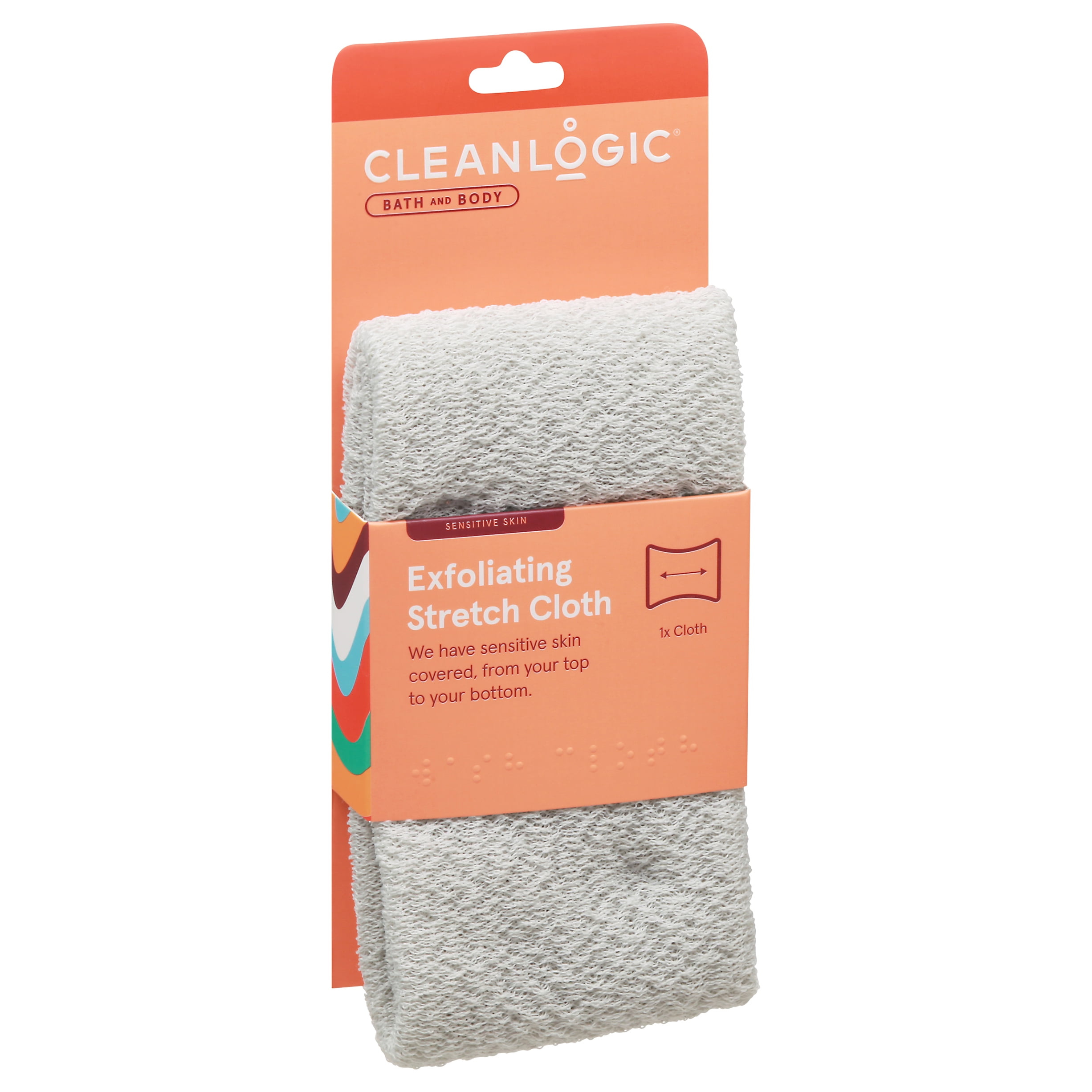 Cleanlogic Bath & Body Sensitive Skin Exfoliating Stretch Cloth
