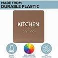 ADA CENTRAL SIGNS - 6" X6" Kitchen Sign - ADA Compliant Tactile ...