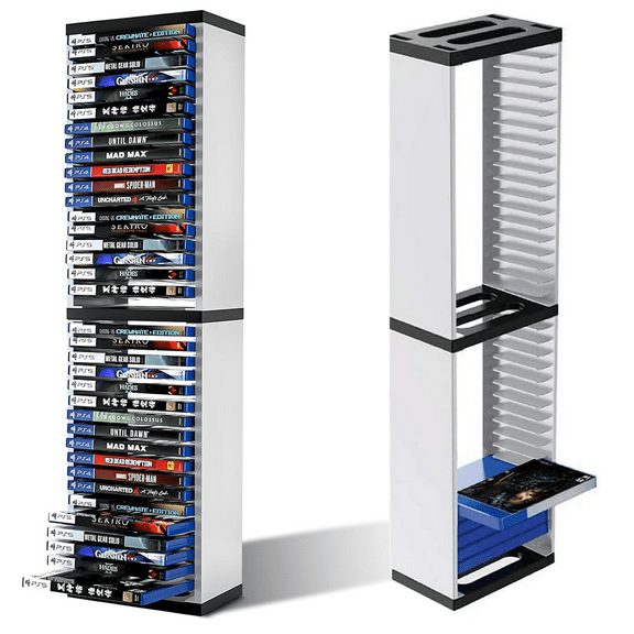 FAMKIT Game Storage Stand Tower for PS5, PS4, PS3, Xbox Series S X ...