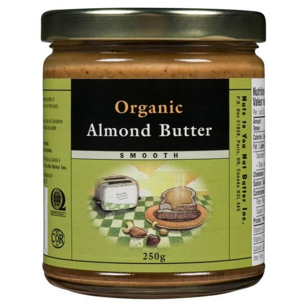 Nuts To You - Nut Butter Smooth Organic Almond Butter | Multiple Sizes ...