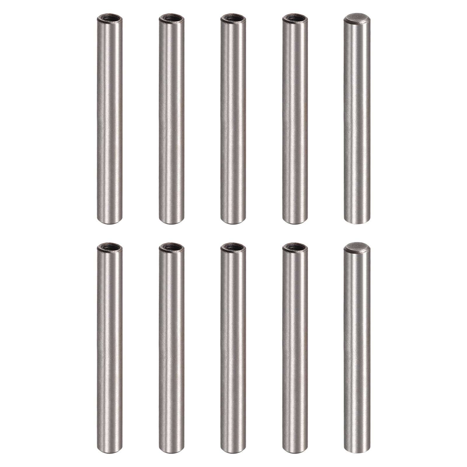 M4 Internal Thread Dowel Pin 10 Pack 6x50mm Chamfering Flat Carbon ...