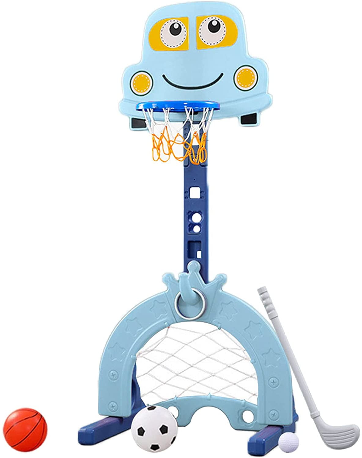 4-in-1 Toddler Basketball Hoop for Kids, Sports Activity Center Set for ...