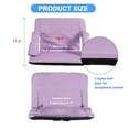 24.4" Folding Stadium Seat with Back Support, 6 Reclining Options ...
