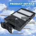 Solar Street Lights 7000W, 2-Pack 5500k Solar Lights IP65 with Remote ...