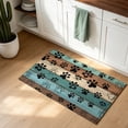 Doormat Bathroom Rugs 18x30in, Farm Brown Wood Board Non Slip Door Mat ...
