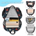 ALAZA Stars Retro School Backpack Lunch Box Set Student Bookbag ...