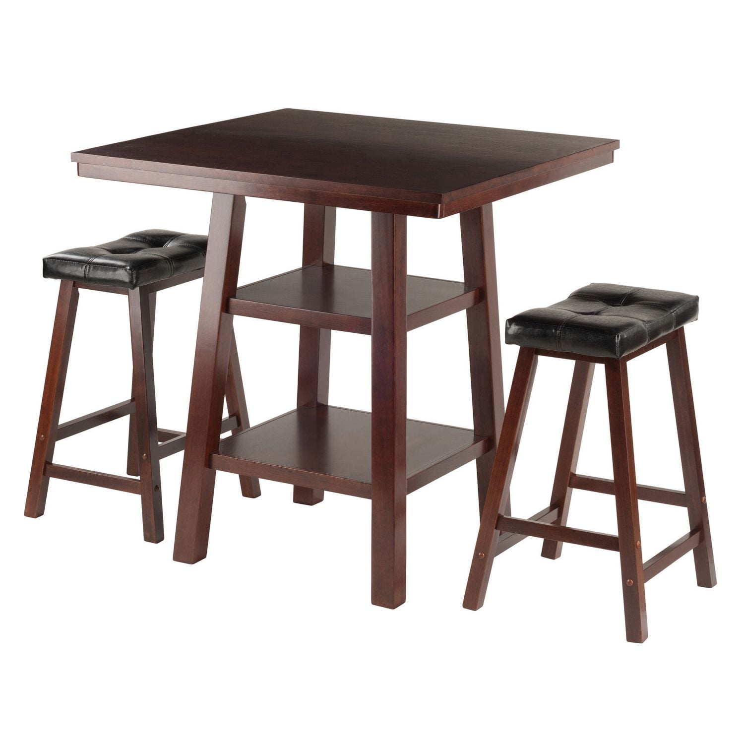 Click here for Winsome Orlando 3-Piece Set High Table  2 Shelves... prices