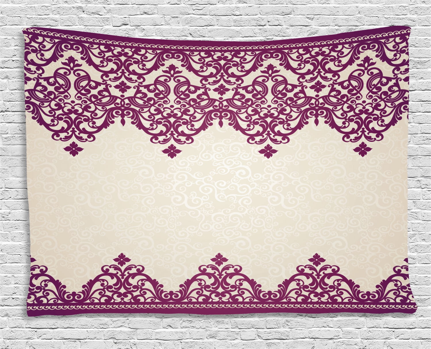 Turkish Pattern Tapestry, Old Fashioned Borders with Spiral and Tangled ...