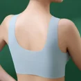 3pcs Ice Silk Seamless Sport Bra Gather Prevent Sagging Underwear No Steel Ring Comfortable