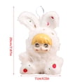 Adorable Rabbits Doll Keychain Lightweight Sturdy Plastic Materials Bag ...