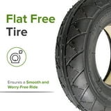 AlveyTech 200x50 "No-Flat" Flat Free Solid Rubber Scooter Tire with ...