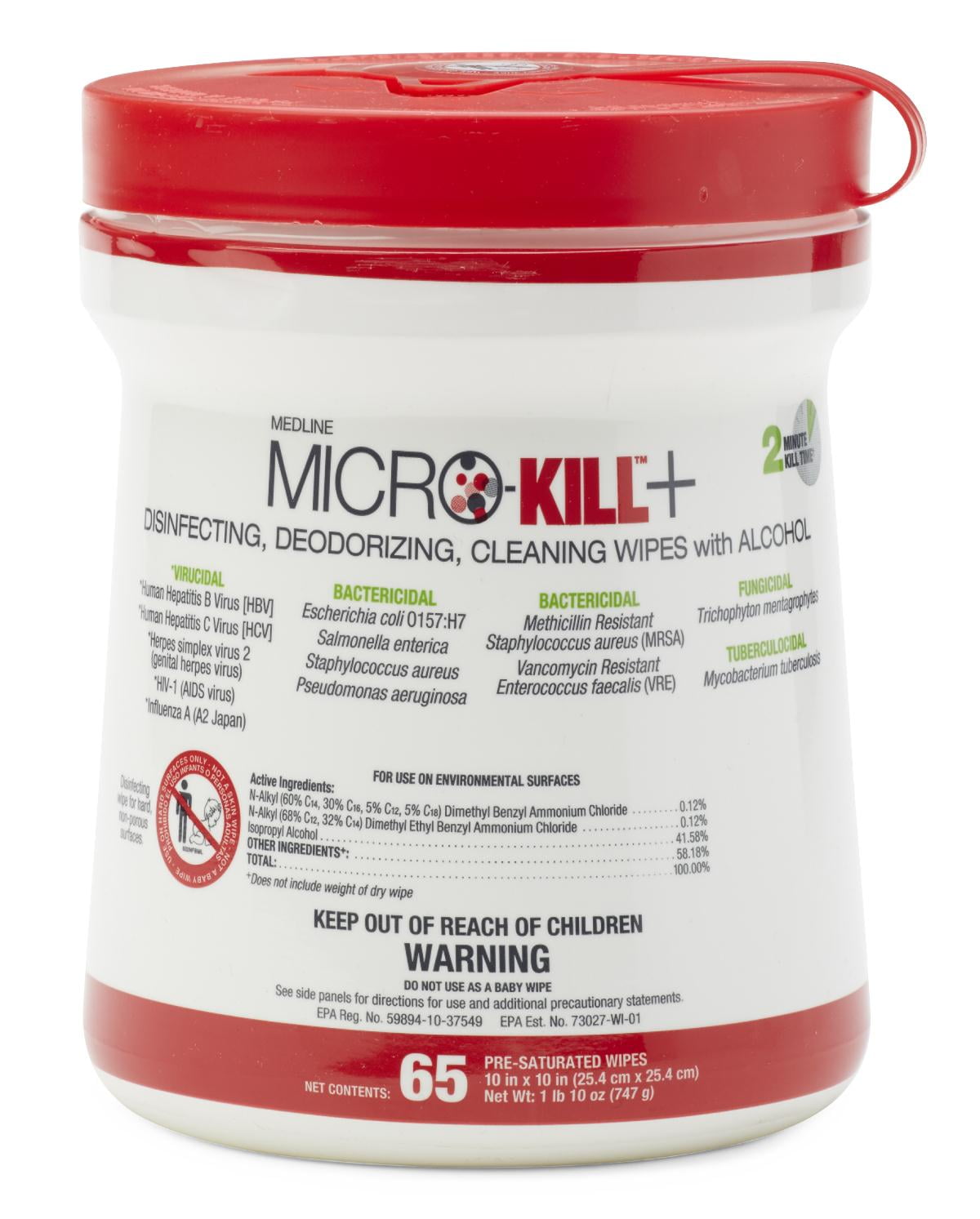 Micro-Kill+ Disinfectant Wipes - Walmart.com