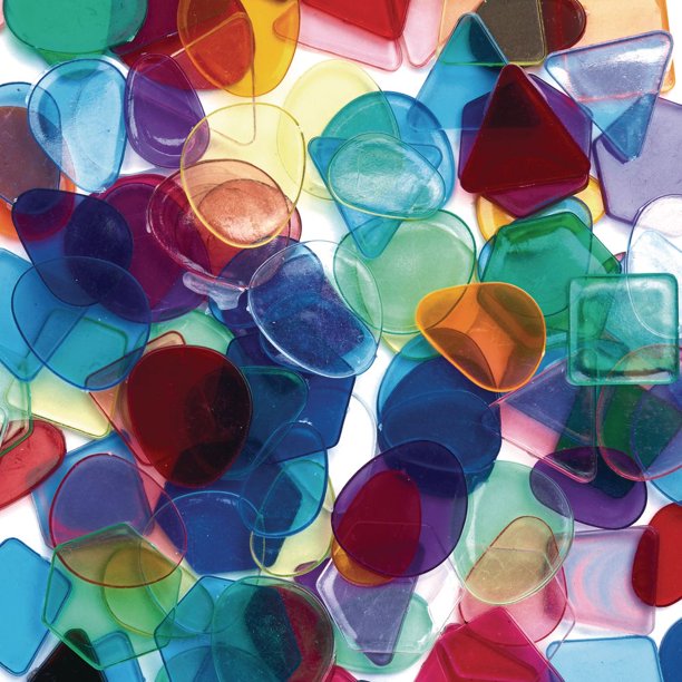 Colorations? Large Translucent Mosaic Craft Tiles - 1 lb. - Walmart.com