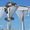 2 Pieces Wedding Arch Flowers Wreath Decor Garlands Wedding Arrangement ...