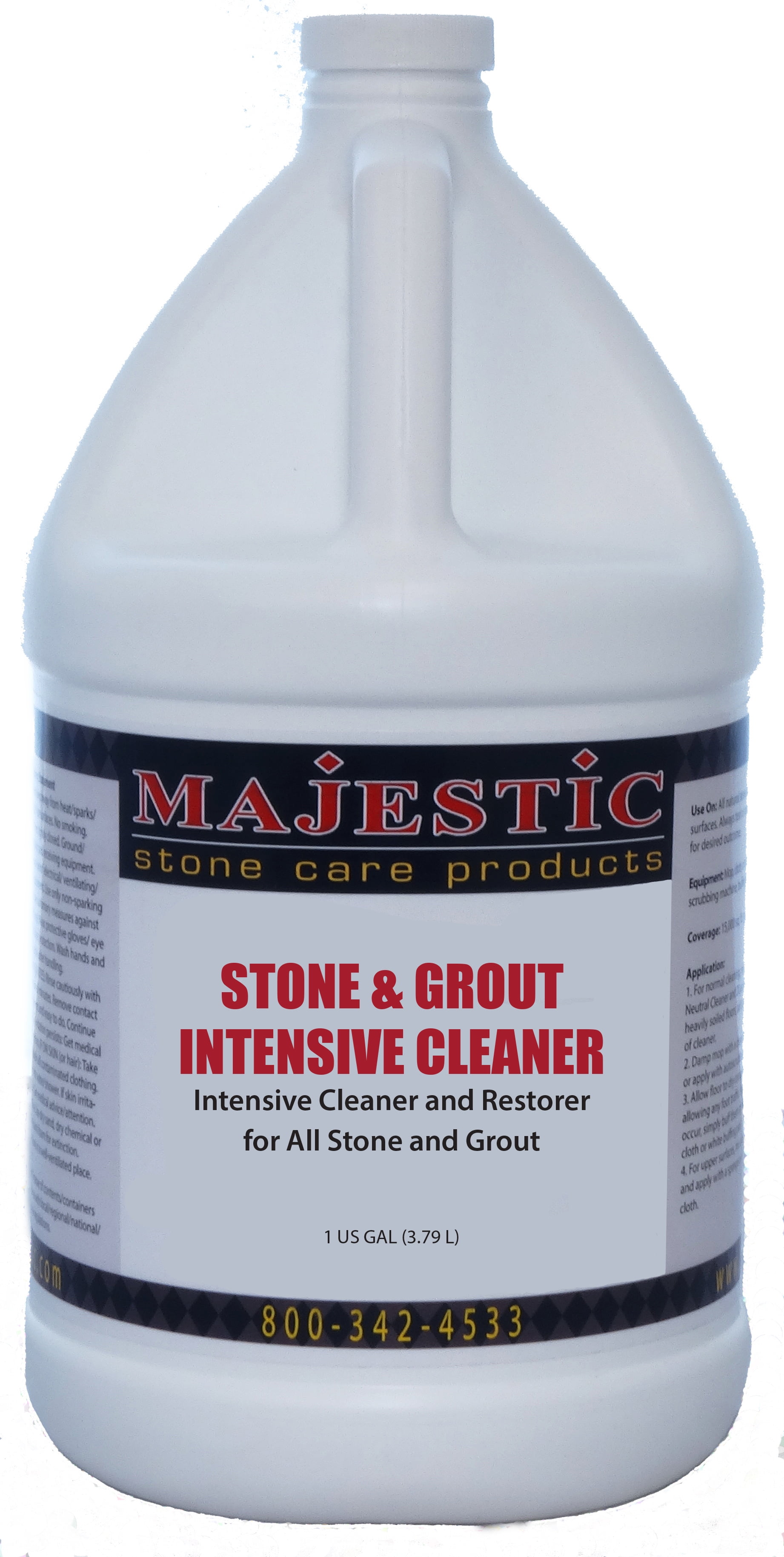 Majestic Stone and Grout Intensive Cleaner - Liquid Gallon : Use on ...